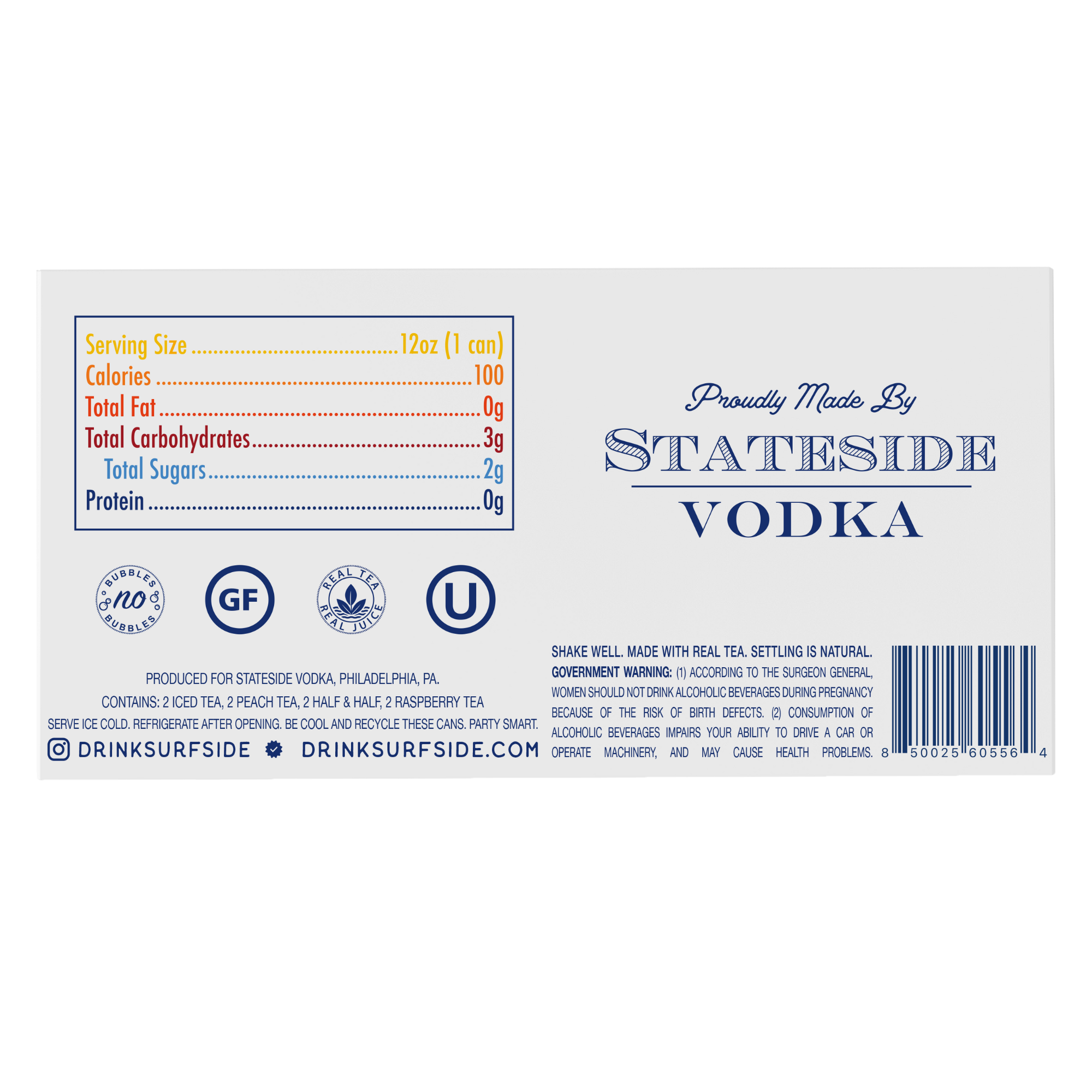 Surfside Iced tea Pack - 8 Pack – Stateside Vodka BevStack