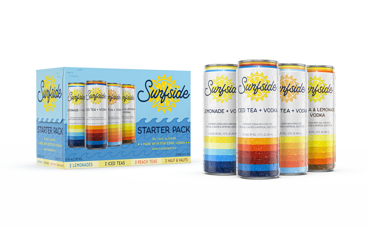Surfside Starter Pack - 8 Pack – Stateside Vodka BevStack